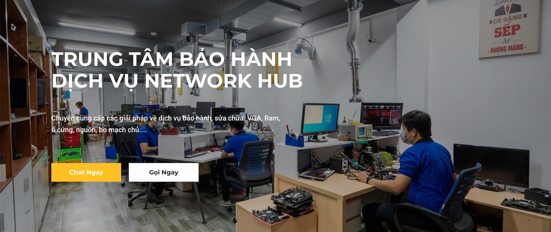 Trung tâm bảo hành & dịch vụ Network Hub » NETWORK HUB